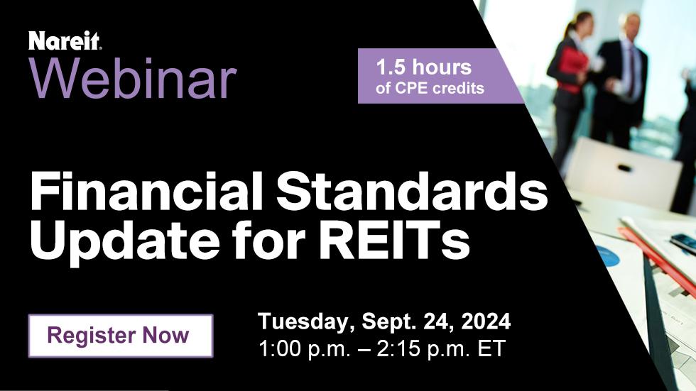 Nareit Webinars for REIT Professionals | Nareit